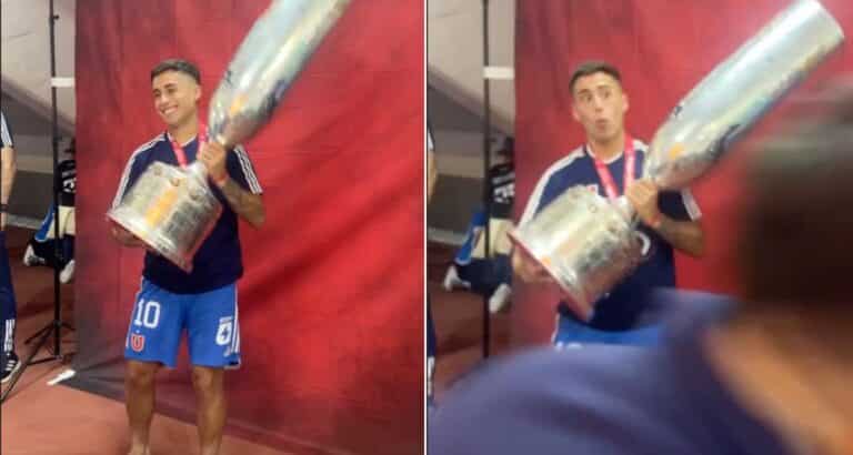 FOTOS | ¿El blooper del año? Lucas Assadi casi rompe la Copa Chile