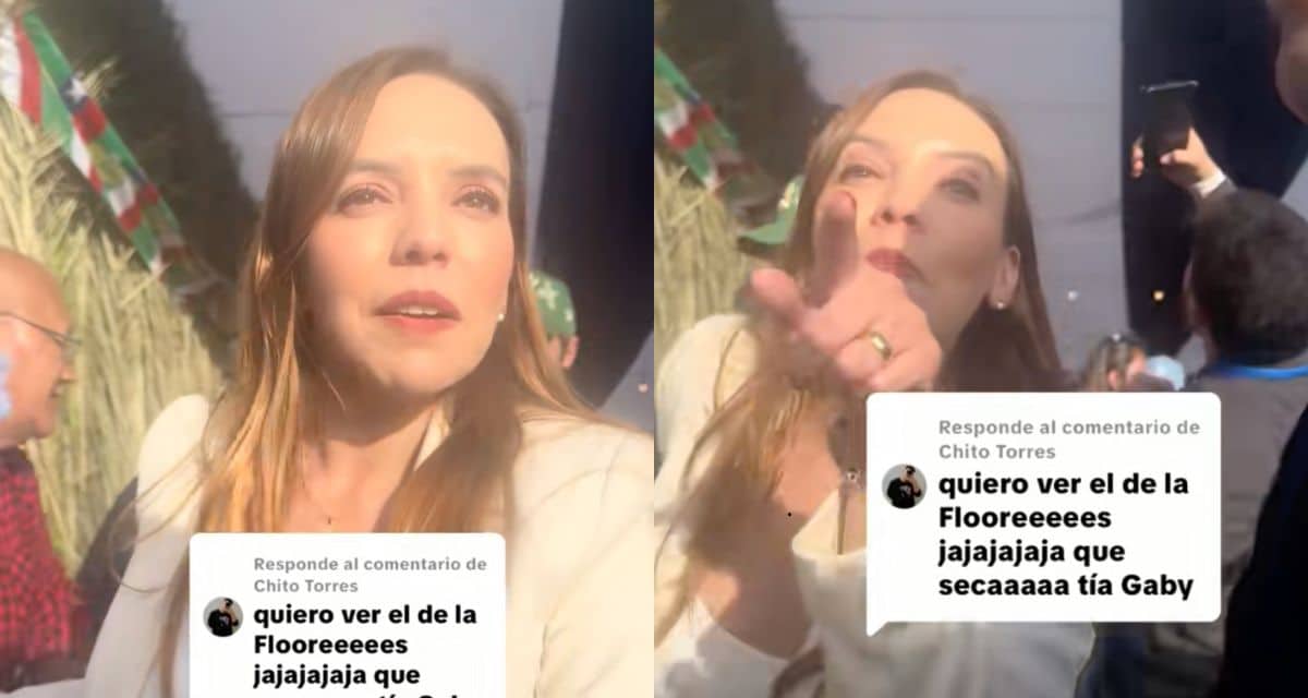 VIDEO | “Chile no se cae a pedazos” y “Orcos zurdos”: Vecina encaró a Camila Flores en plena fonda